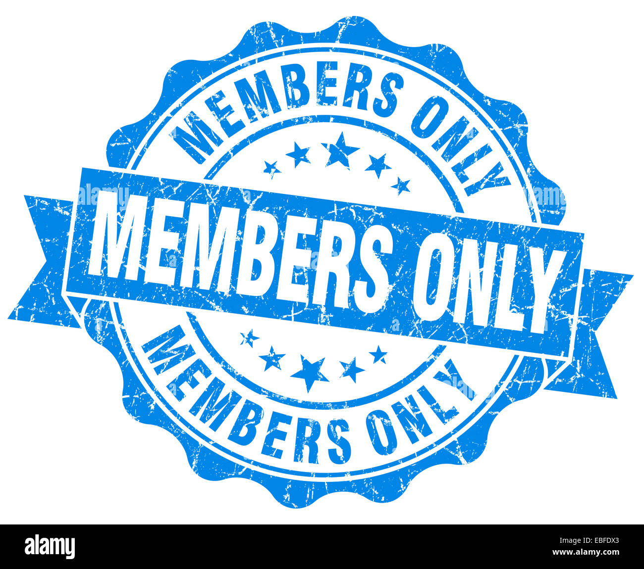 members only grunge blue stamp Stock Photo - Alamy