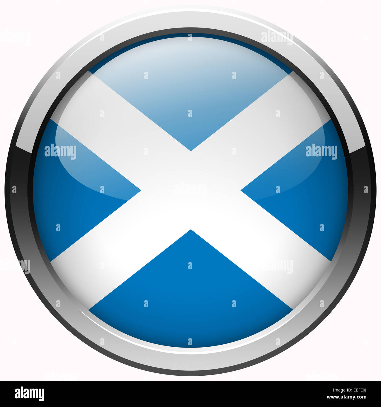 scotland flag gel metal button Stock Photo - Alamy