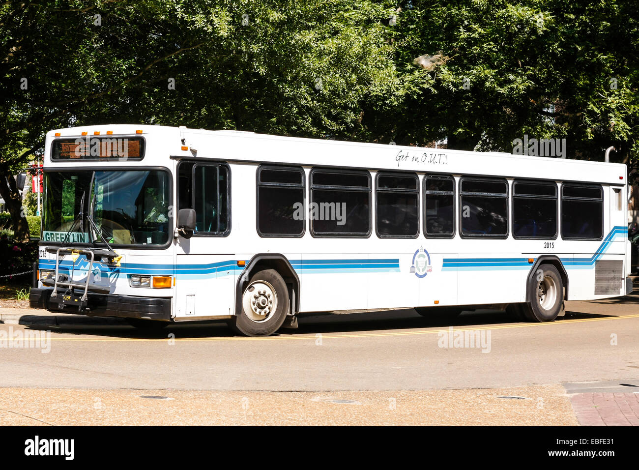 Campus transport bus for the students at "Ole Miss" University of ...