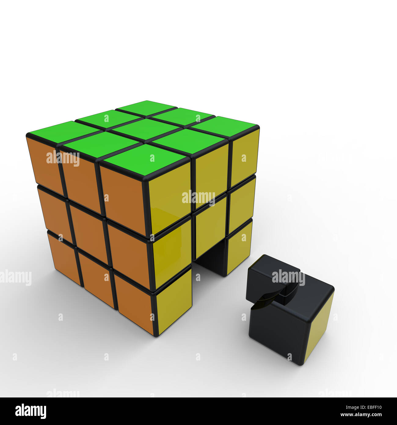 Rubiks cube 3d hi-res stock photography and images - Alamy
