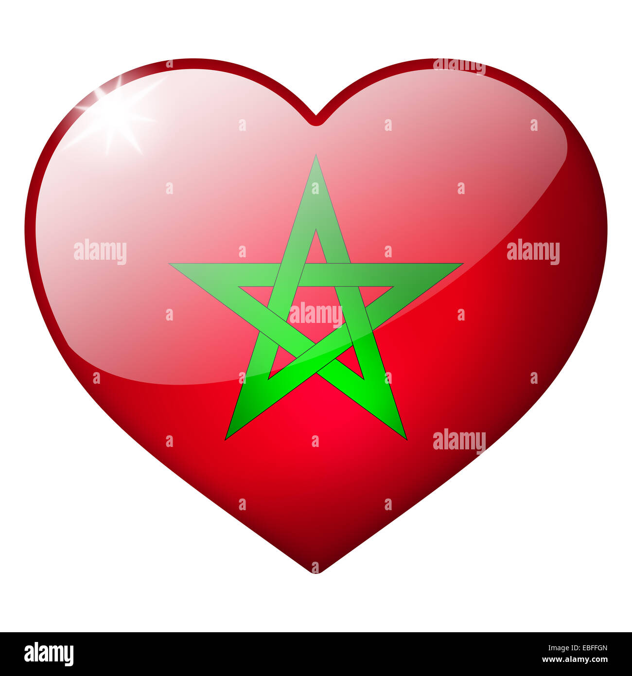 morocco heart button Stock Photo - Alamy