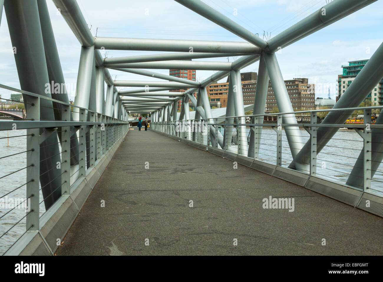 Millbank millennium pier hi-res stock photography and images - Alamy