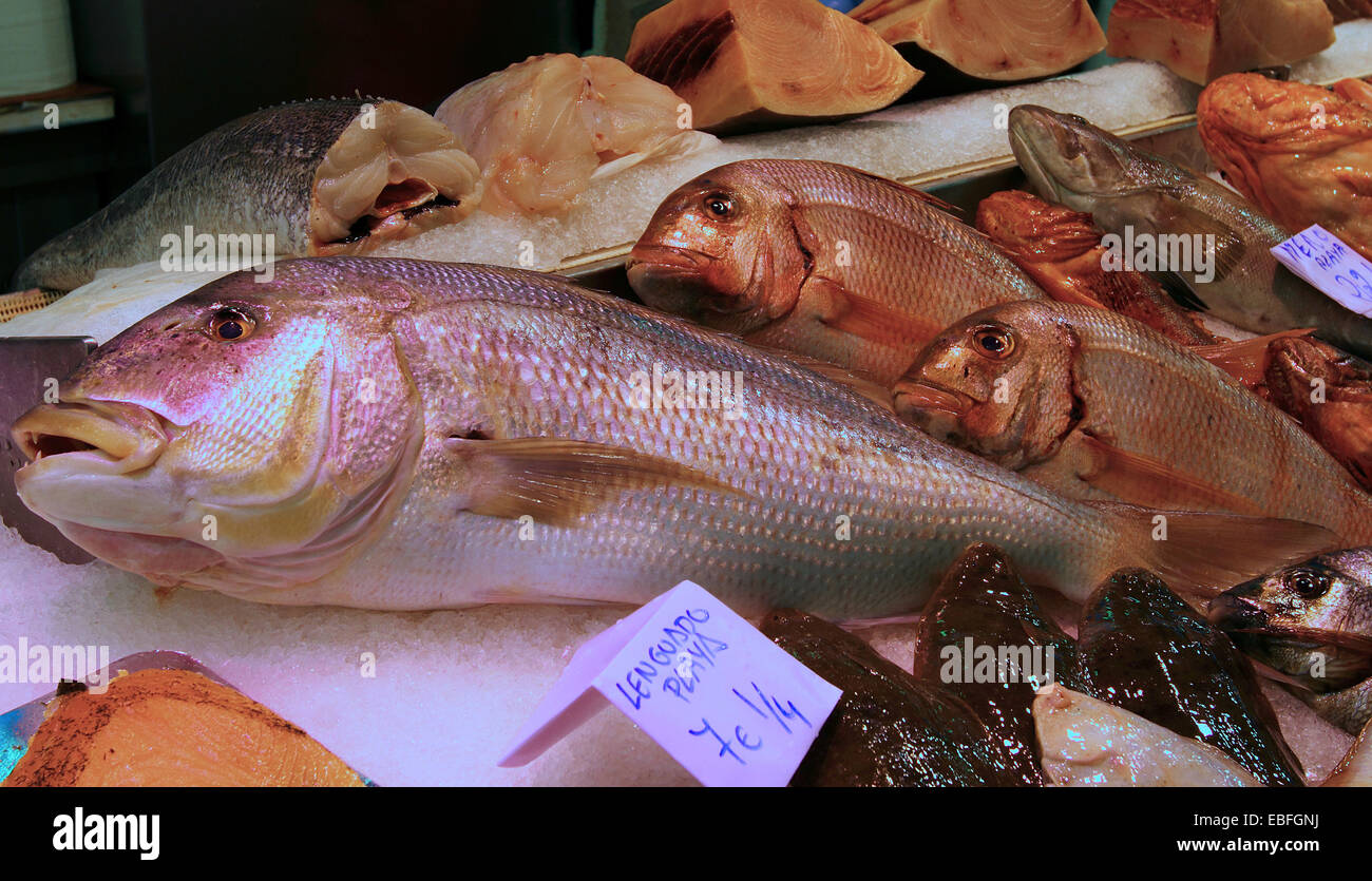 Fresh fish on counter market hi-res stock photography and images - Alamy