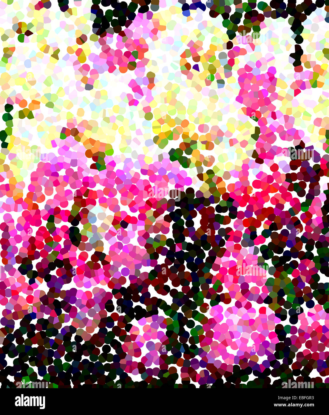 Digitally altered image of garden flowers and plants Stock Photo - Alamy