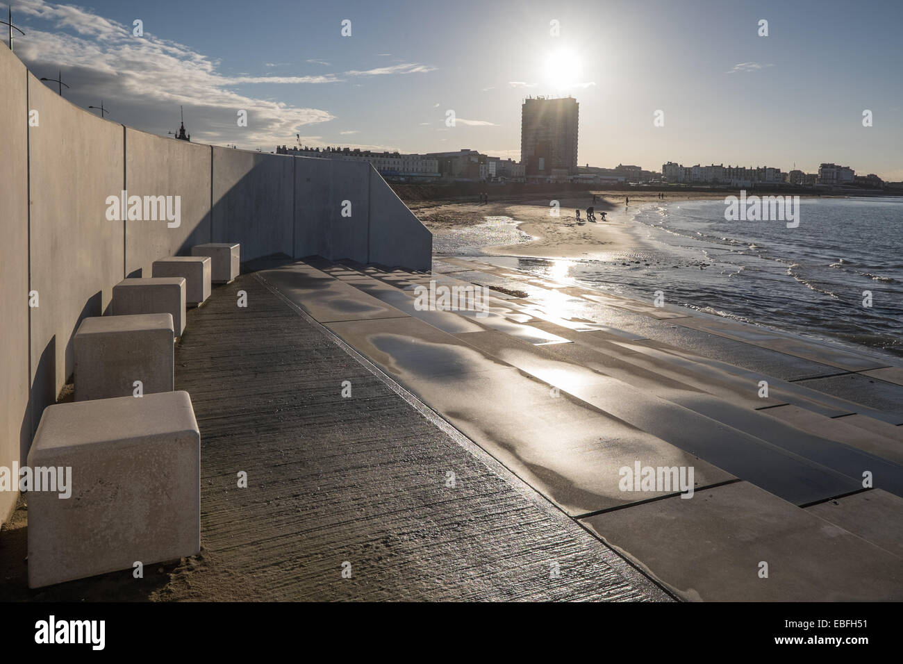 The Promenade, Margate Beach Seafront, UK Stock Photo - Alamy