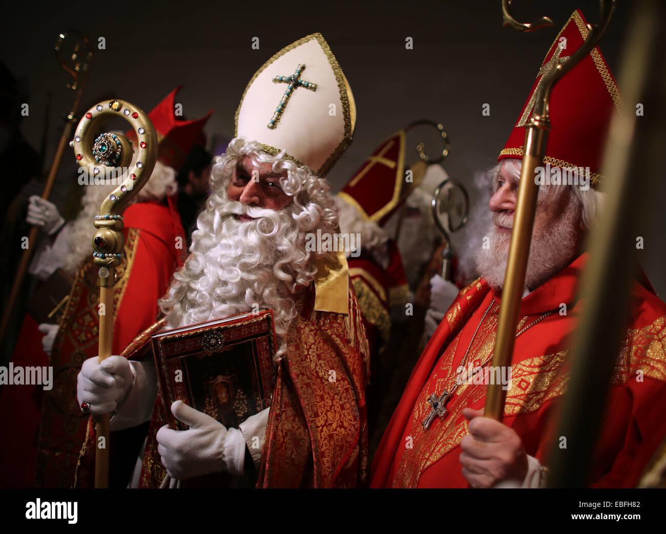 Cologne, Germany. 30th Nov, 2014. Participants of a St. Nicholas Meet ...