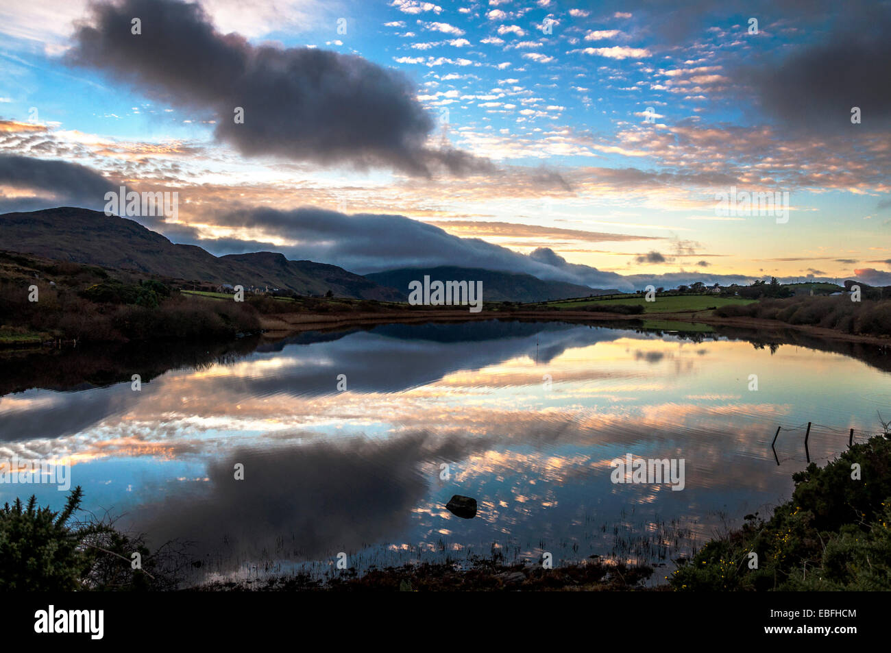 Lake Shanaghan, Ardara, County Donegal, Ireland. 30th November, 2014 ...