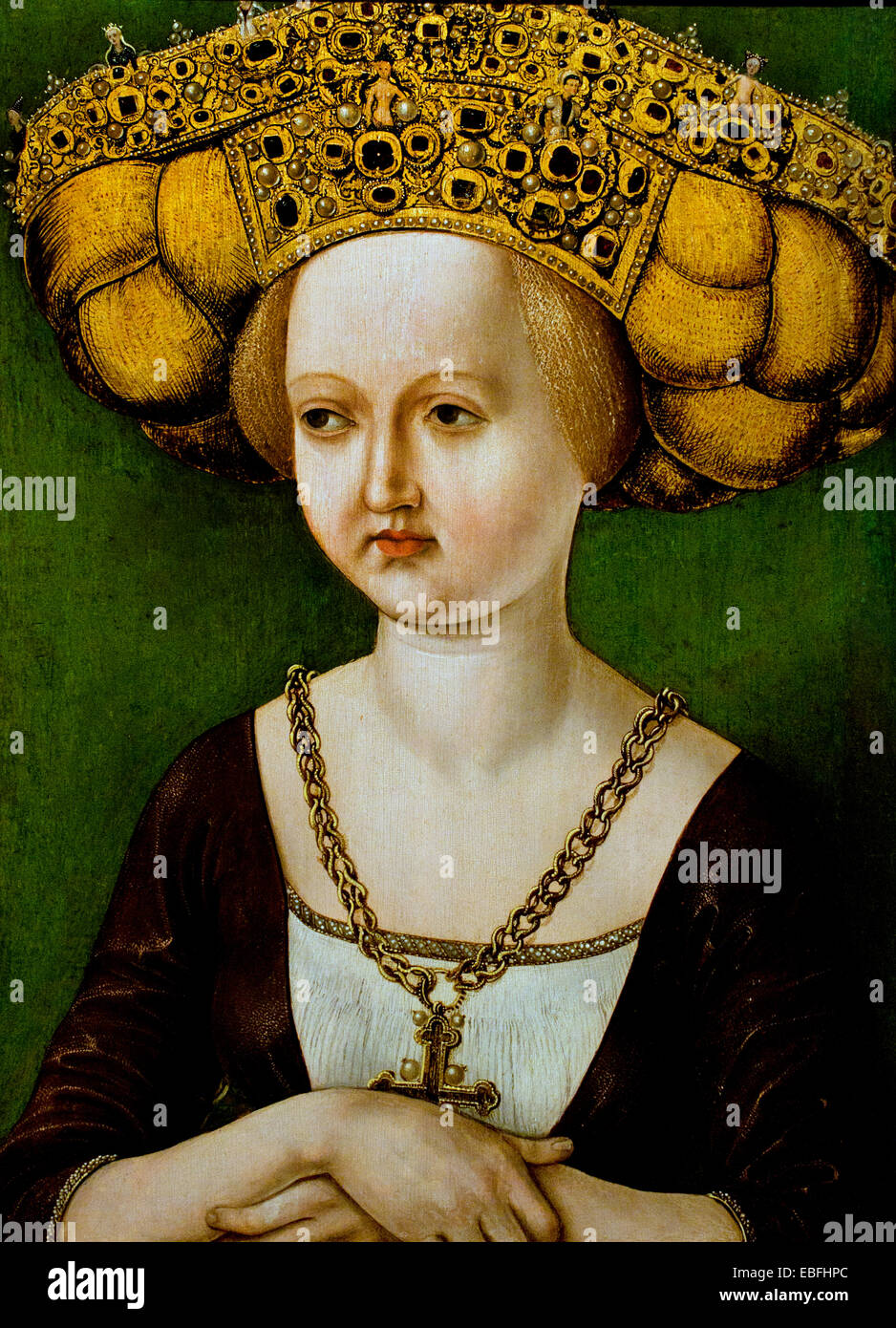 Portrait of kunigunda queen of austria 1485 tirol hi-res stock ...