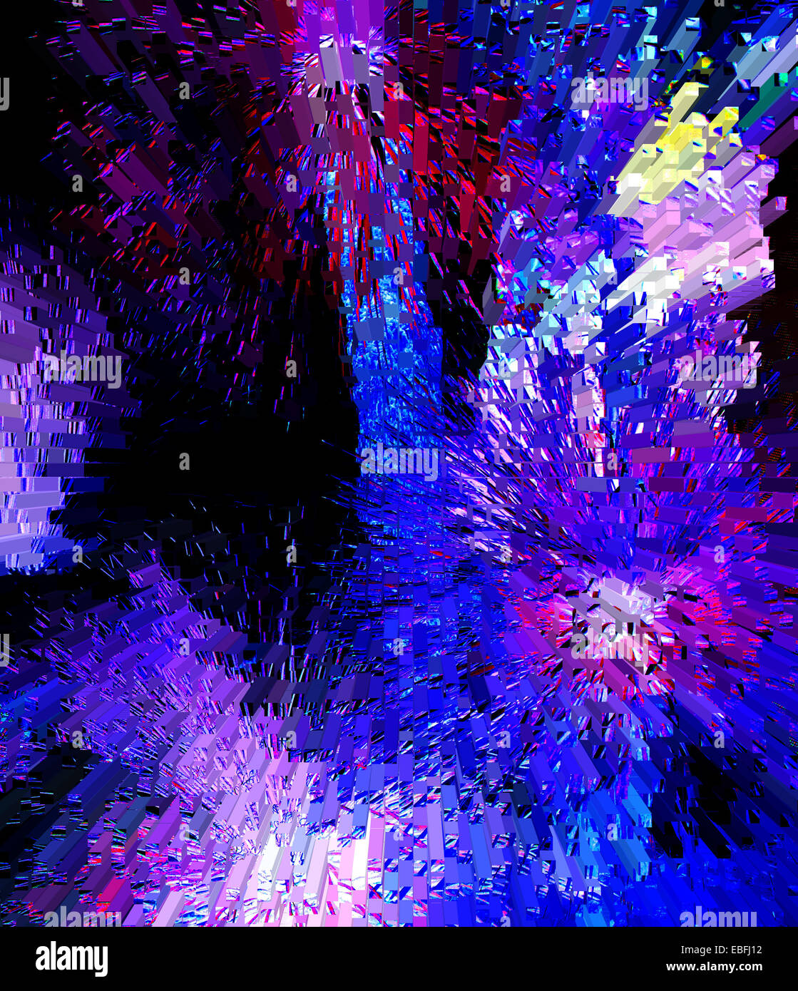 Digitally altered garden, flower and plants. Colour changes Stock Photo ...