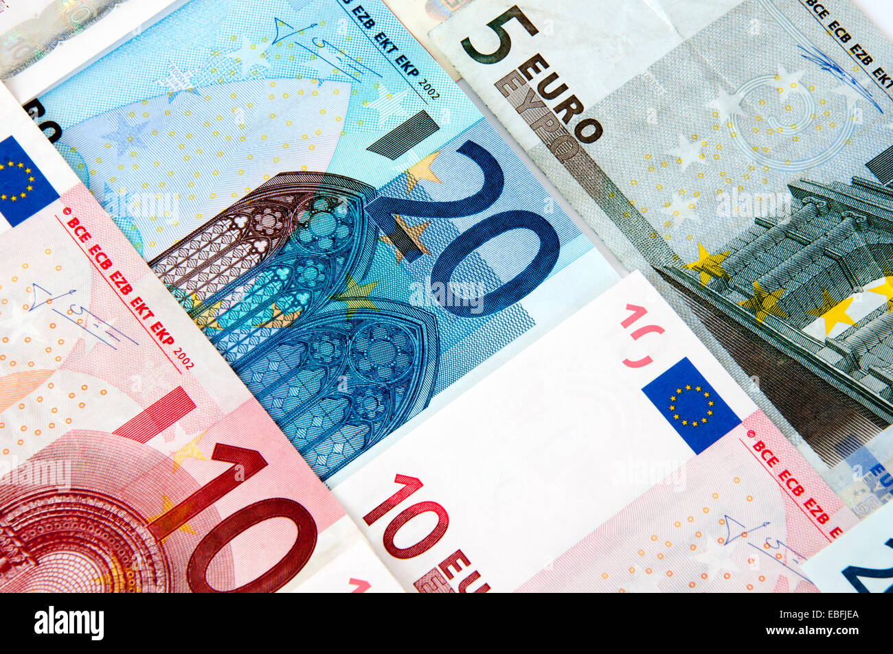 Euro Bank Notes Stock Photo - Alamy