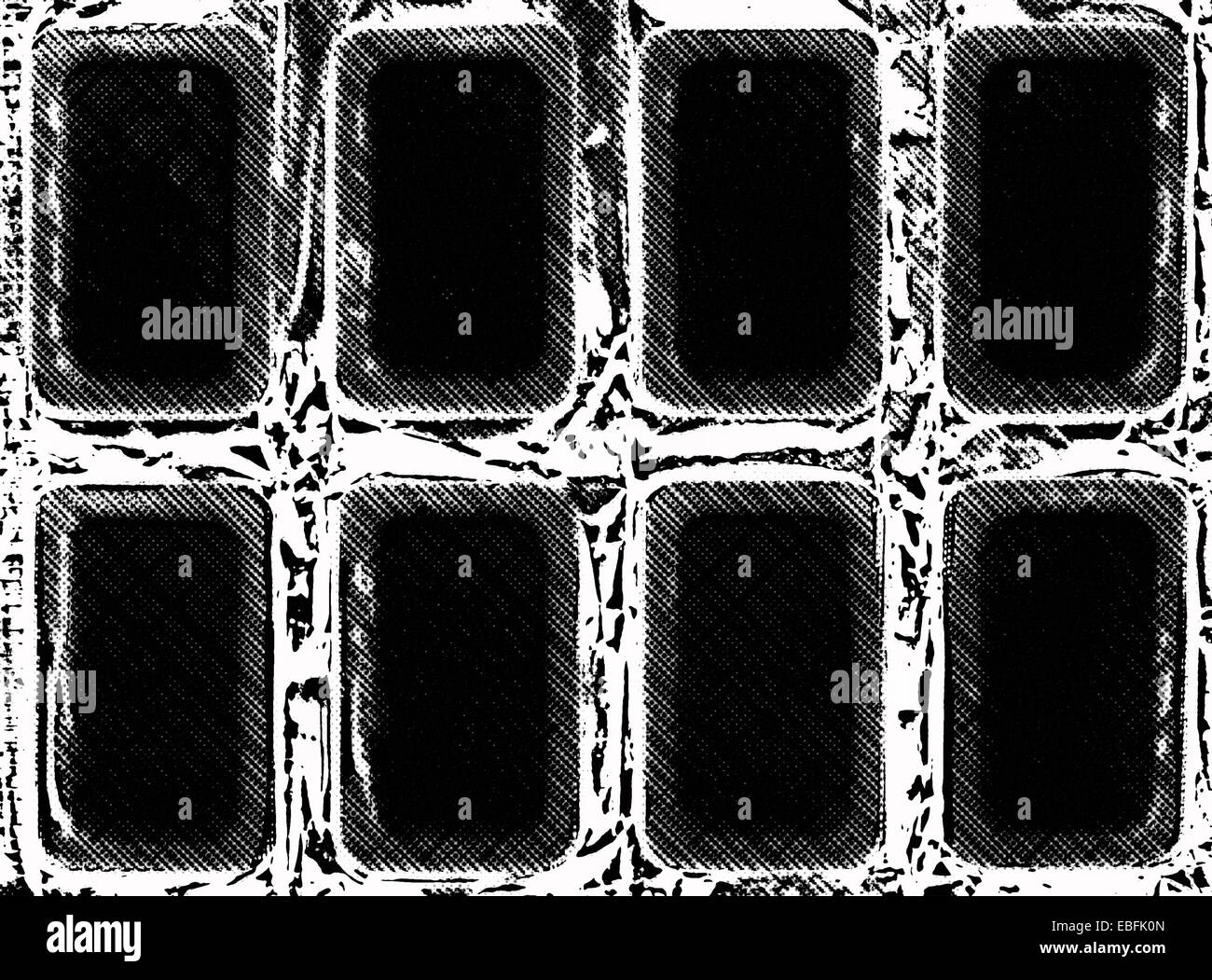 Eight abstract frames executed in style of pencil drawing and drawing ...