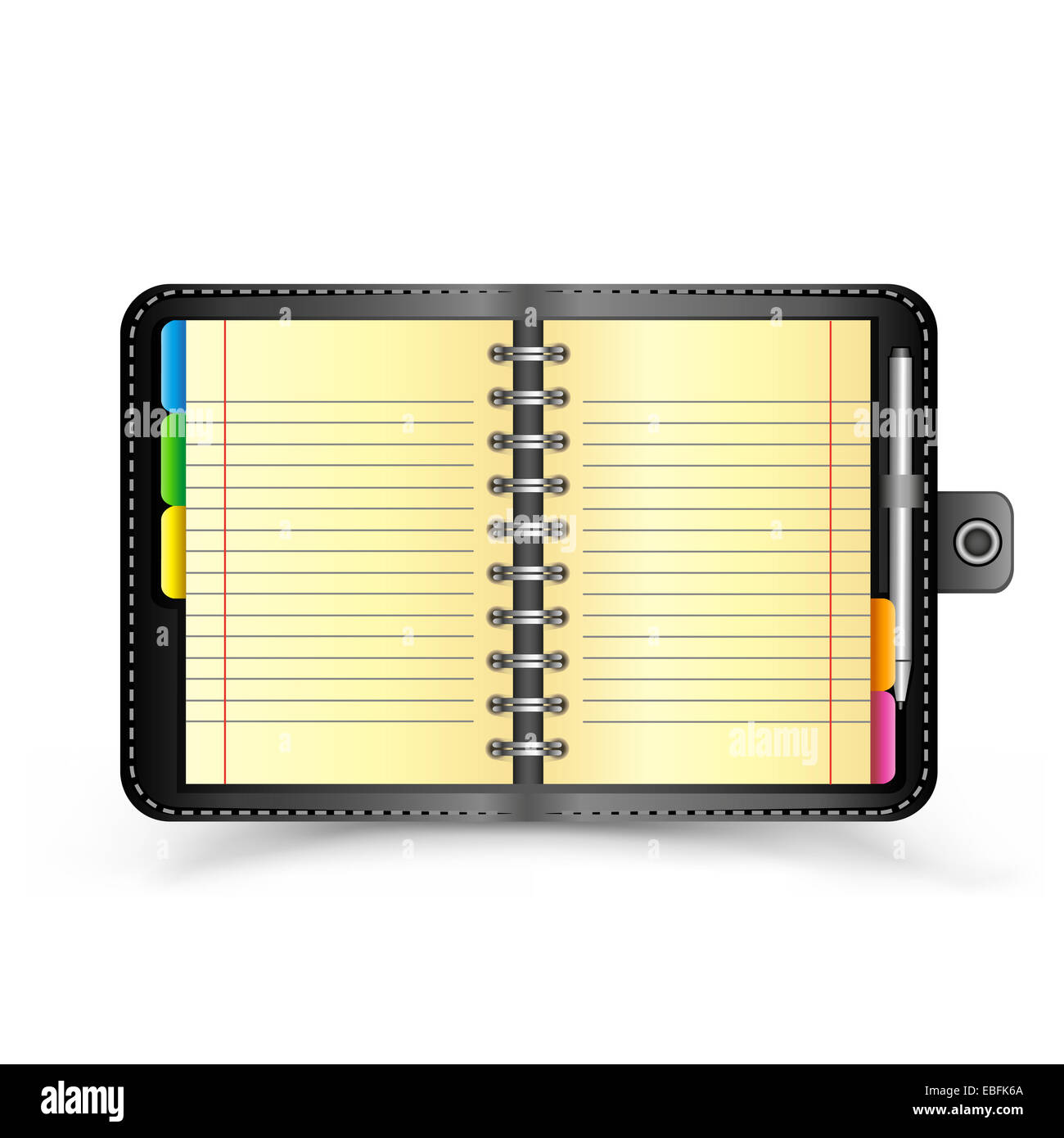 open black notebook Stock Photo - Alamy