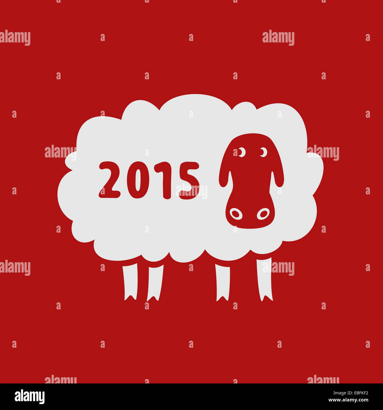 Symbol of sheep Stock Photo - Alamy