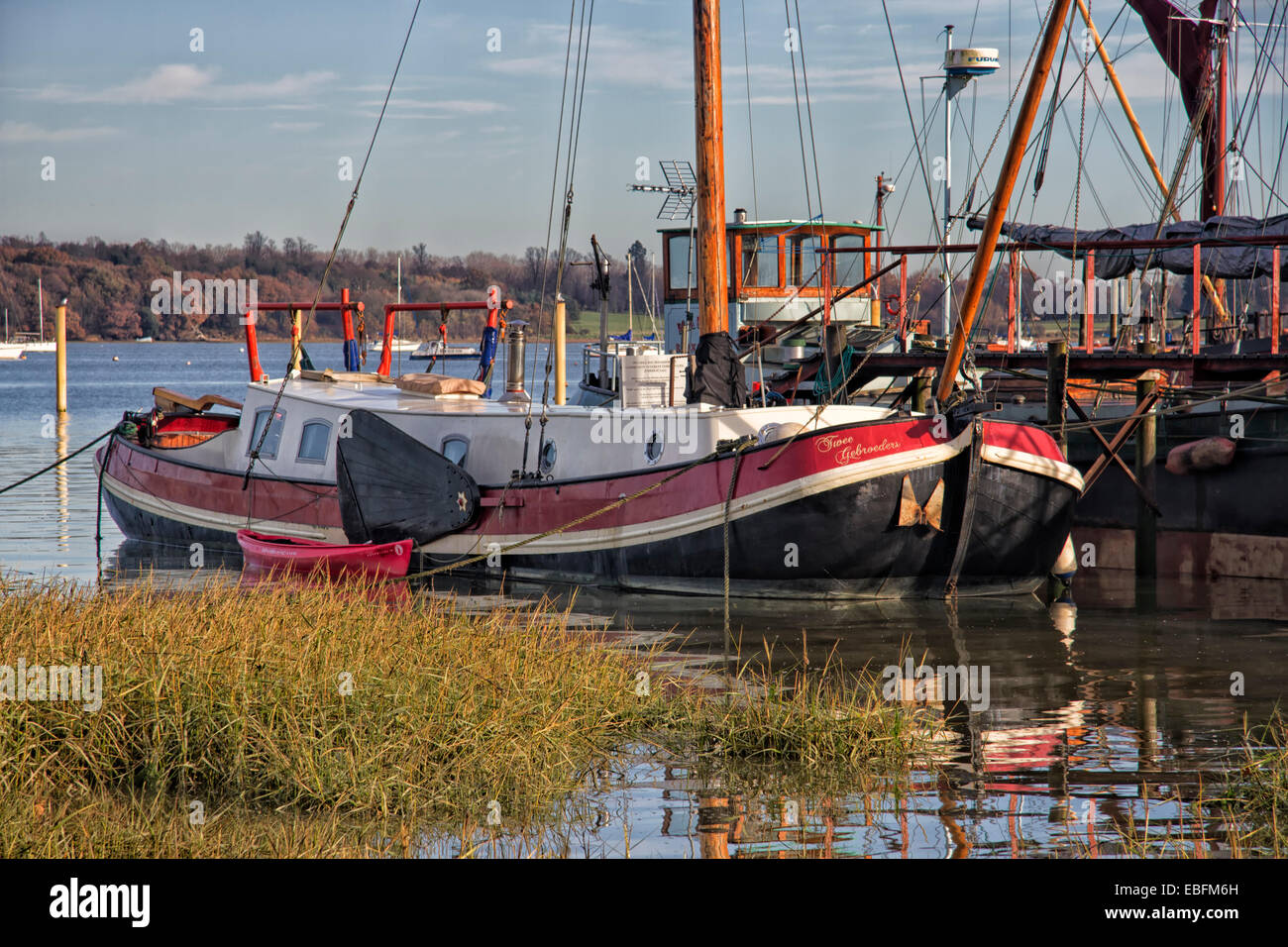 Historic 19th century Dutch sailing barge Twee Gebroeders, Pin Mill ...