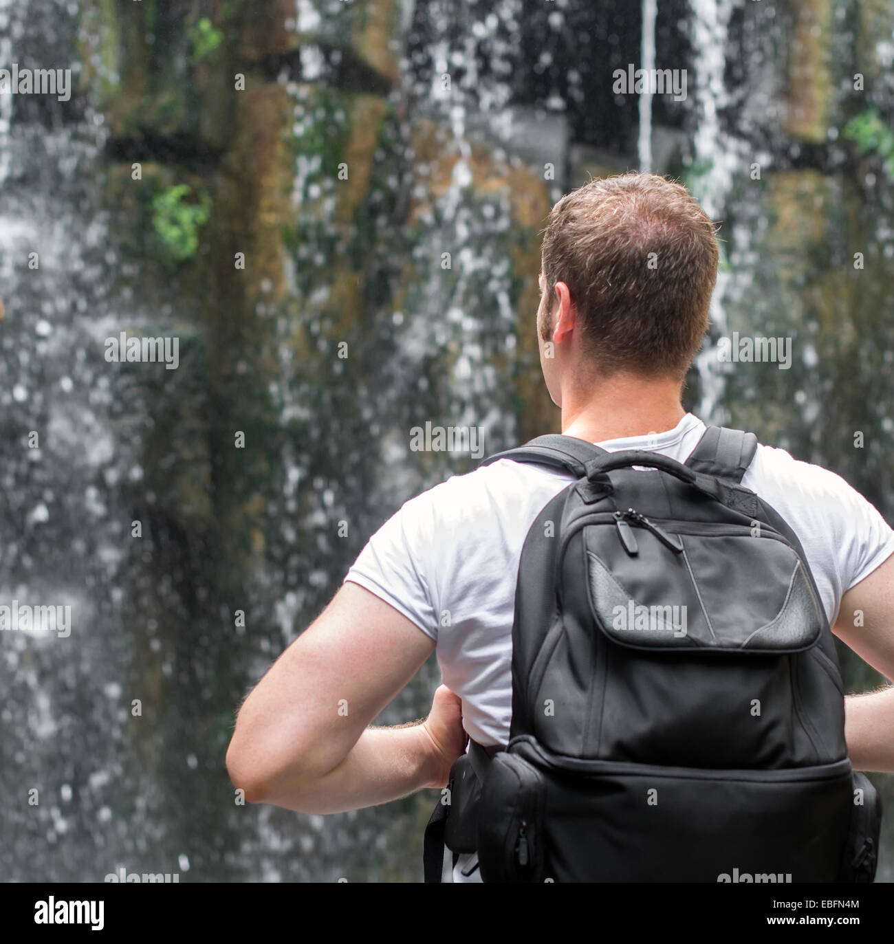 Tourist with backpack hi-res stock photography and images - Alamy