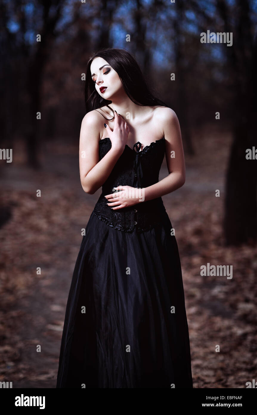 Goth girl skirt hi-res stock photography and images - Alamy