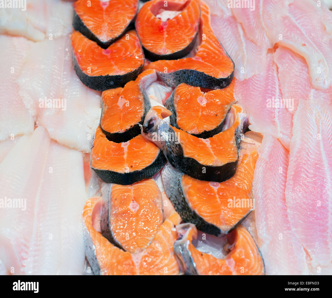 Fresh fish fillets shellfish on hi-res stock photography and images - Alamy