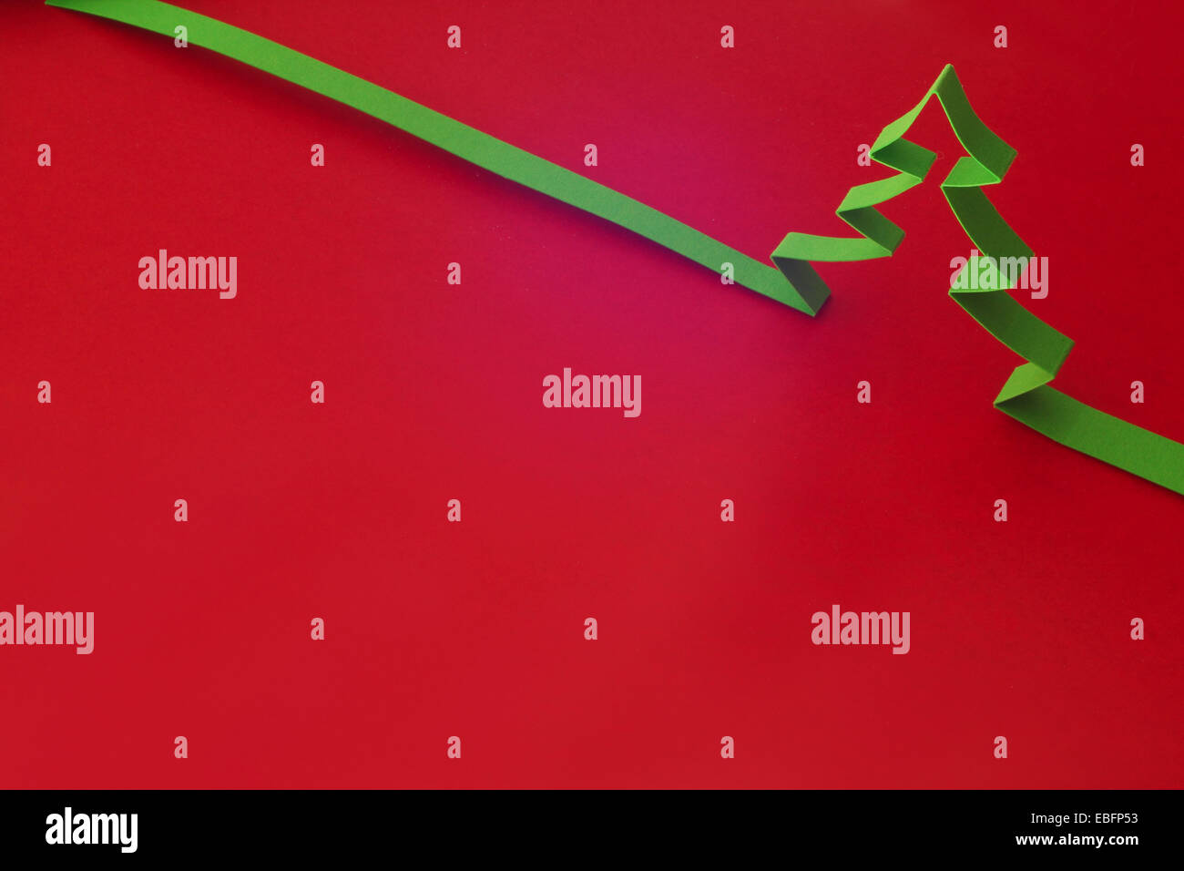 Creative design of christmas background with paper fir tree Stock Photo ...