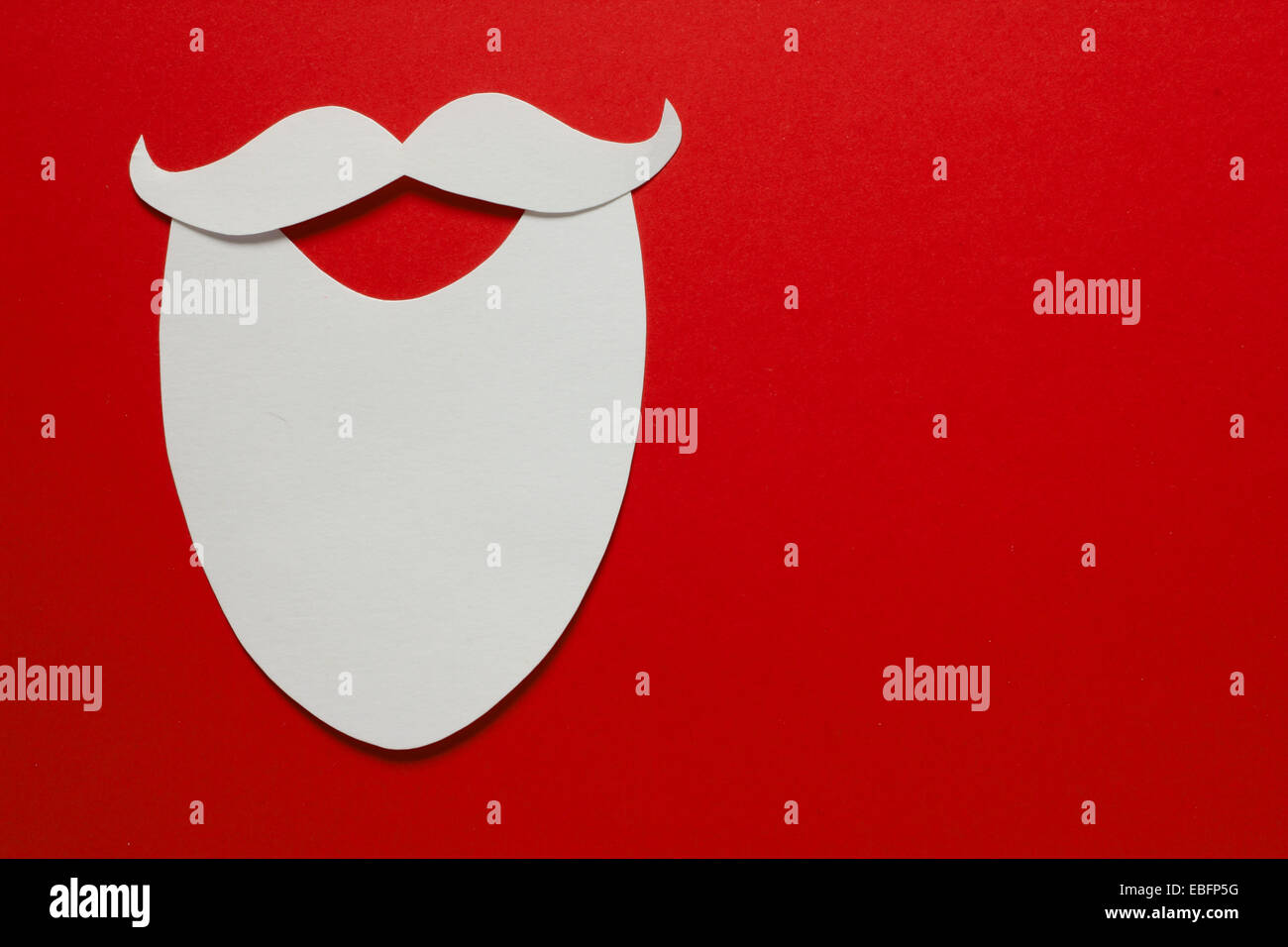 Santa Claus Christmas conceptual paper background with copy space Stock ...