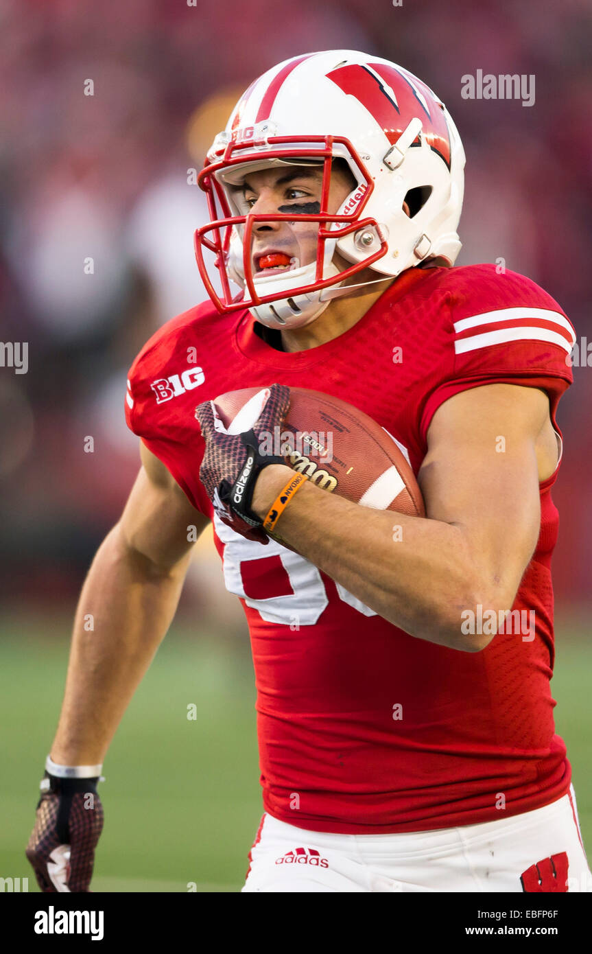 November 29, 2014: Wisconsin Badgers wide receiver Alex Erickson #86 ...