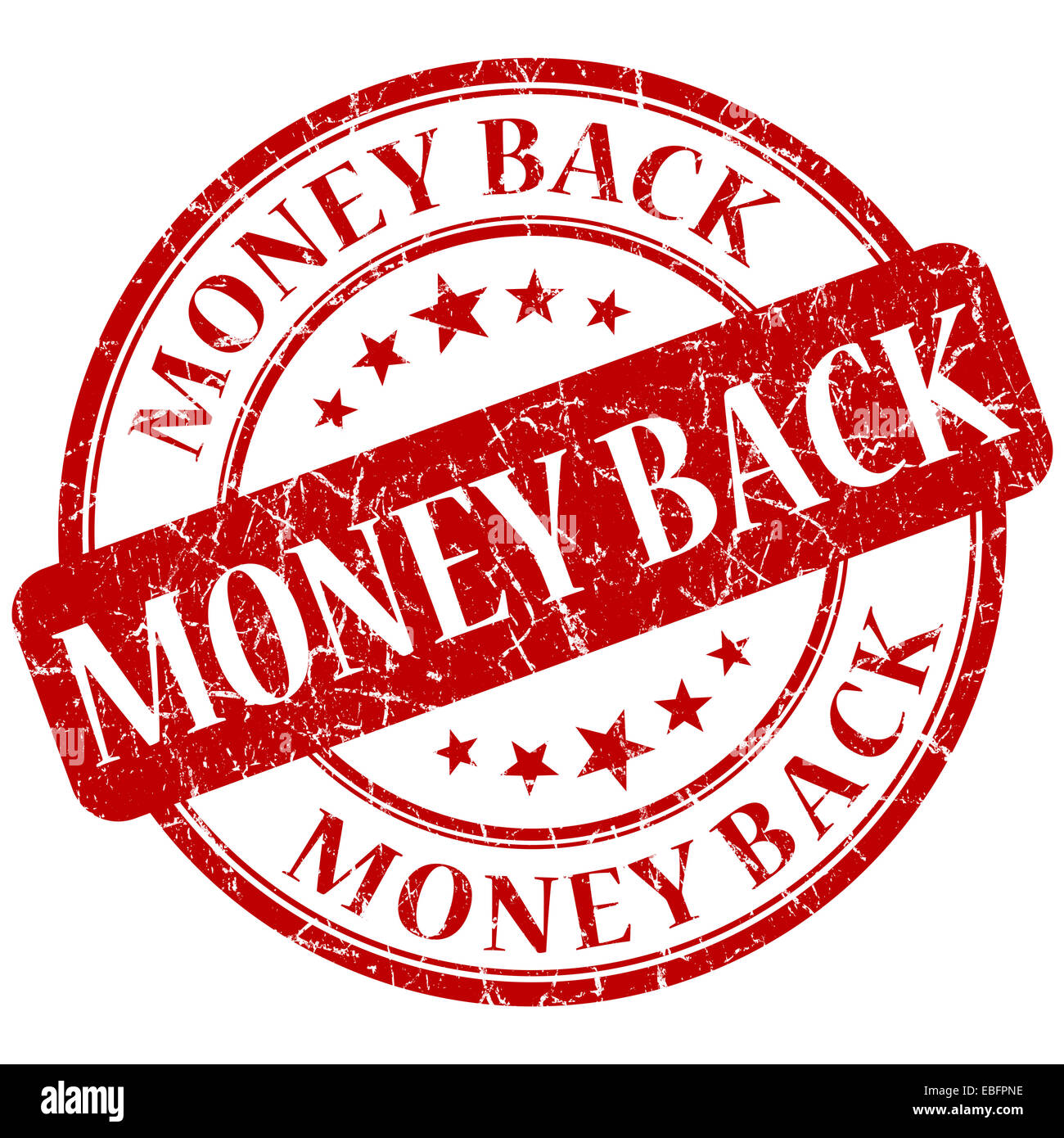 MONEY BACK red stamp Stock Photo - Alamy