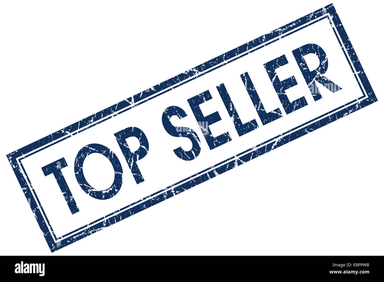 top seller blue square stamp Stock Photo - Alamy