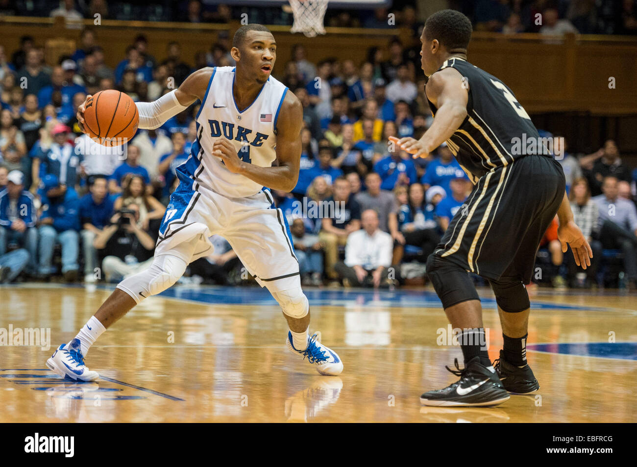 Durham, NC, USA. 30th Nov, 2014. Duke G Rasheed Sulaimon (14) during ...