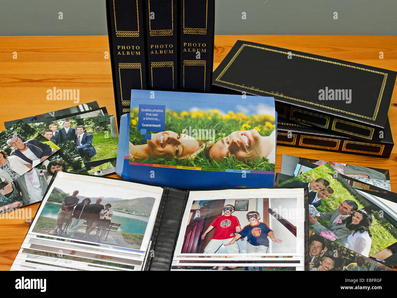 Family photo albums Stock Photo - Alamy