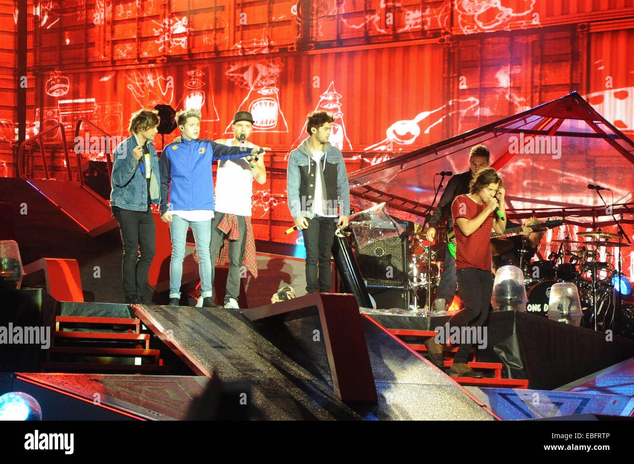 One Direction kick off 'Where We Are Tour' in Sunderland Featuring: One ...