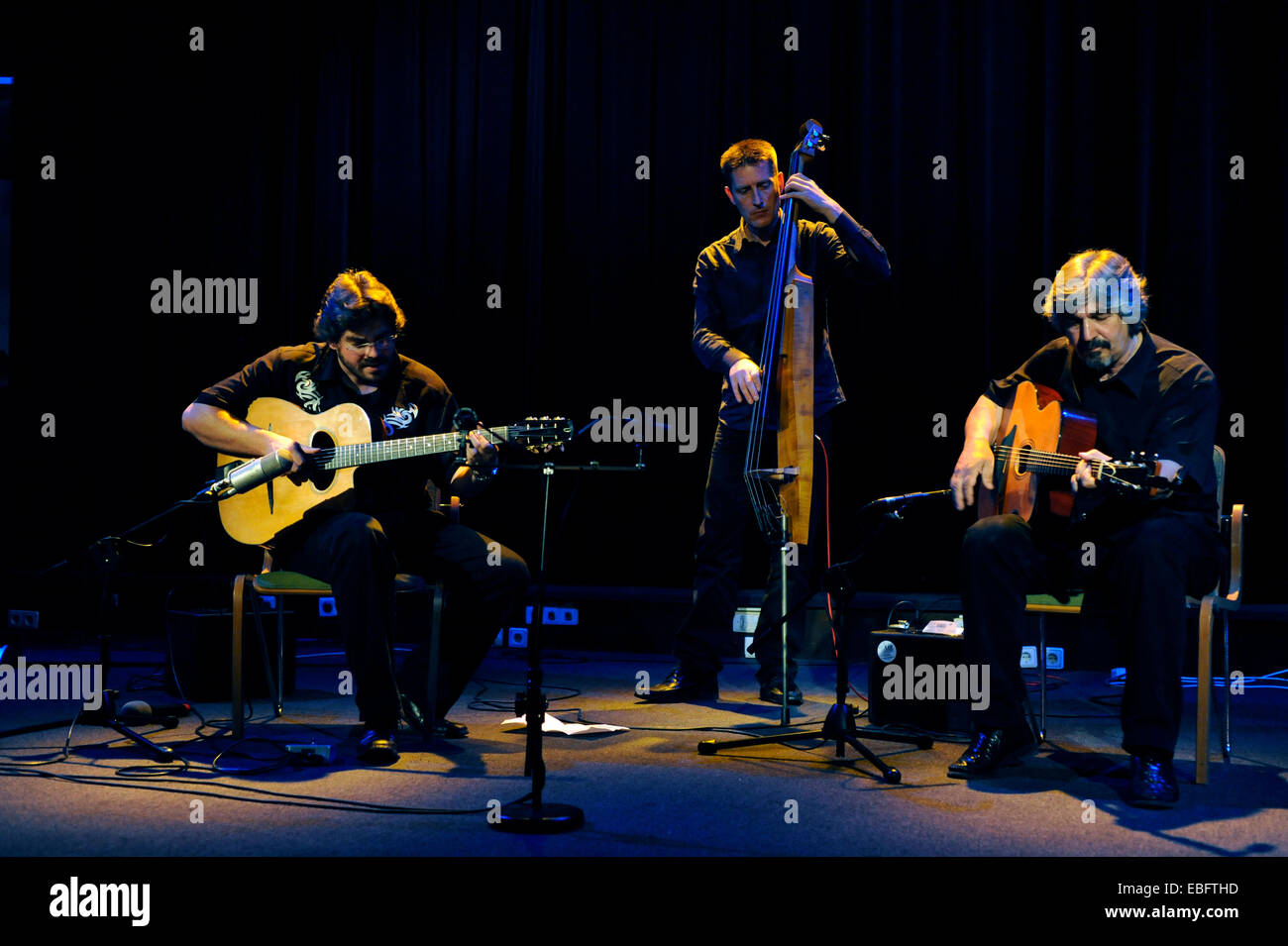 Joscho Stephan from Germany performing at the Polish Radio studio in ...