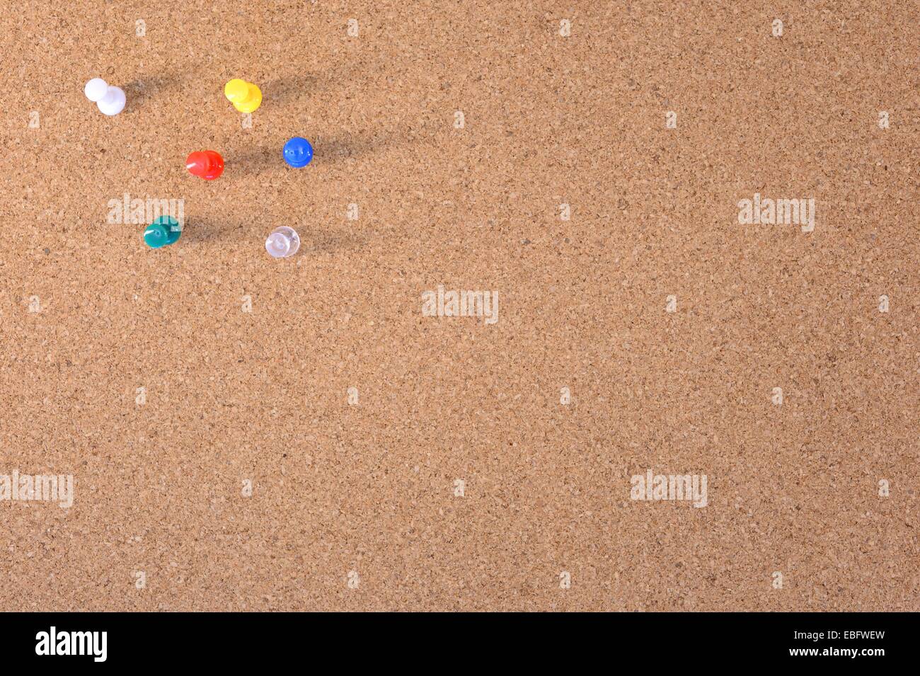 A close up shot of a notice board pins Stock Photo - Alamy