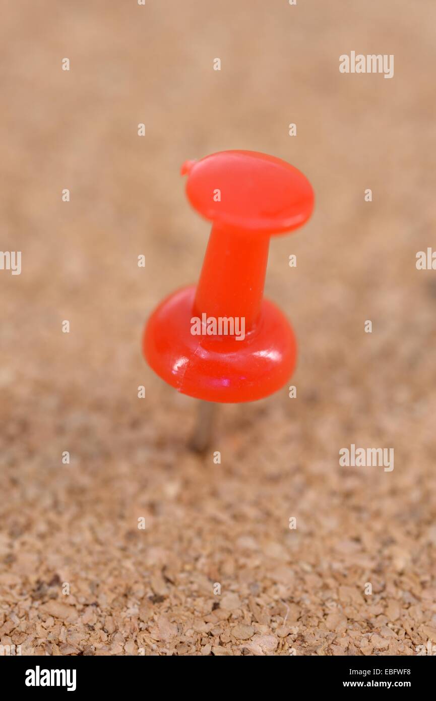 A close up shot of a notice board pins Stock Photo - Alamy