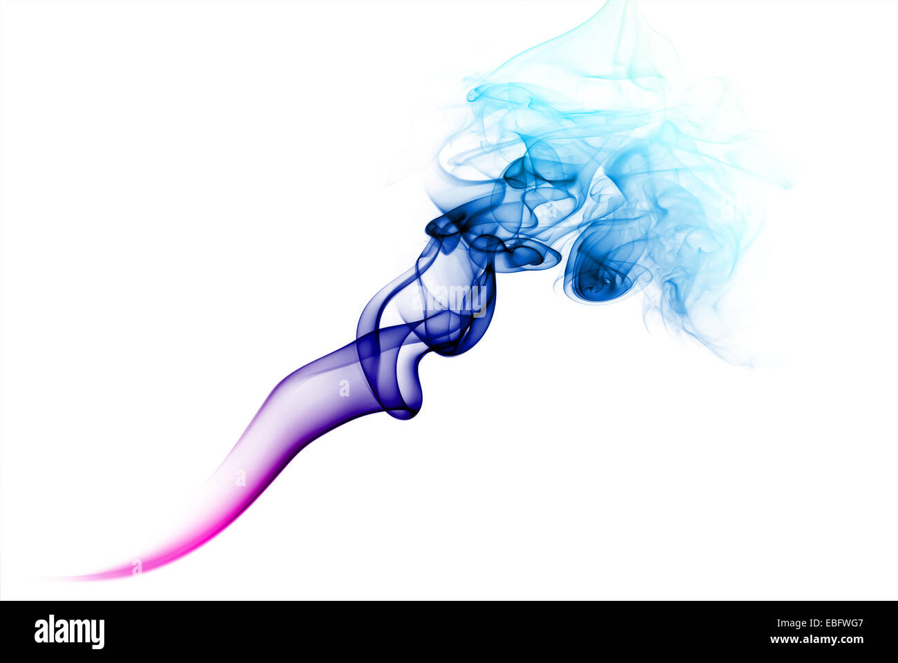 Abstract bright colored smoke on a white background Stock Photo - Alamy