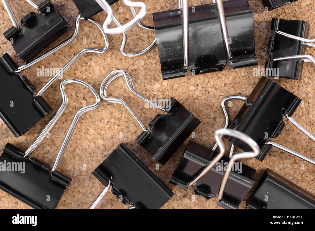 A close up shot of a stationery clips Stock Photo - Alamy