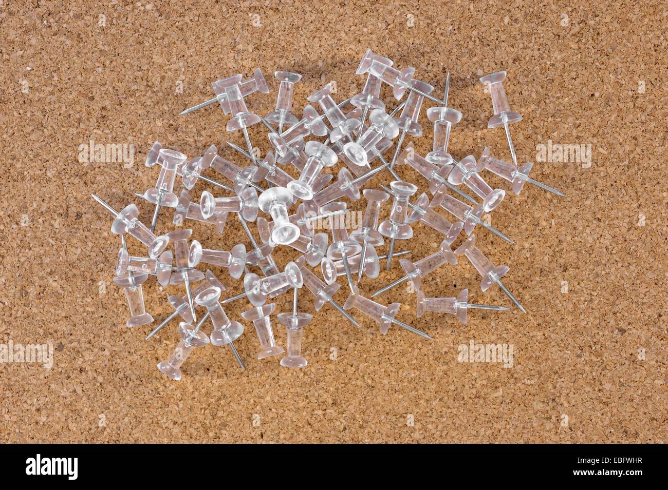 A close up shot of a notice board pins Stock Photo - Alamy