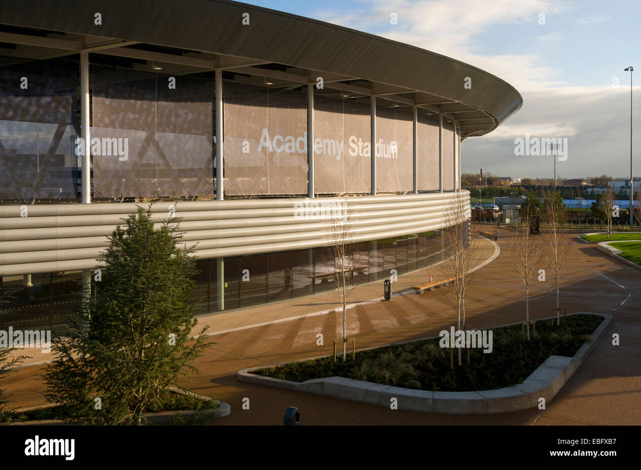 Outside the Manchester City football club Etihad Campus Training ...