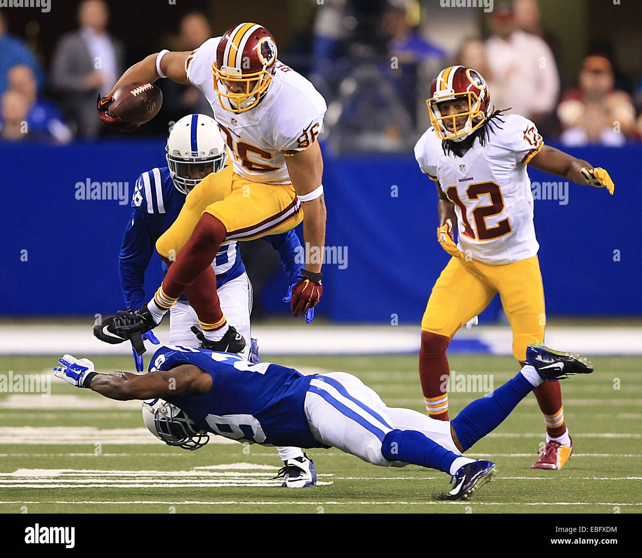 Indianapolis, IN, USA. 30th Nov, 2014. Washington Redskins tight end ...
