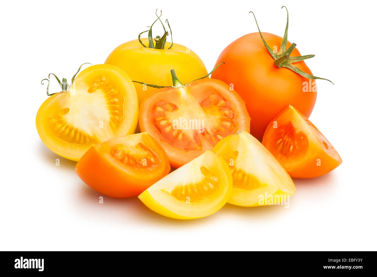 Half and quarter tomatoes hi-res stock photography and images - Alamy