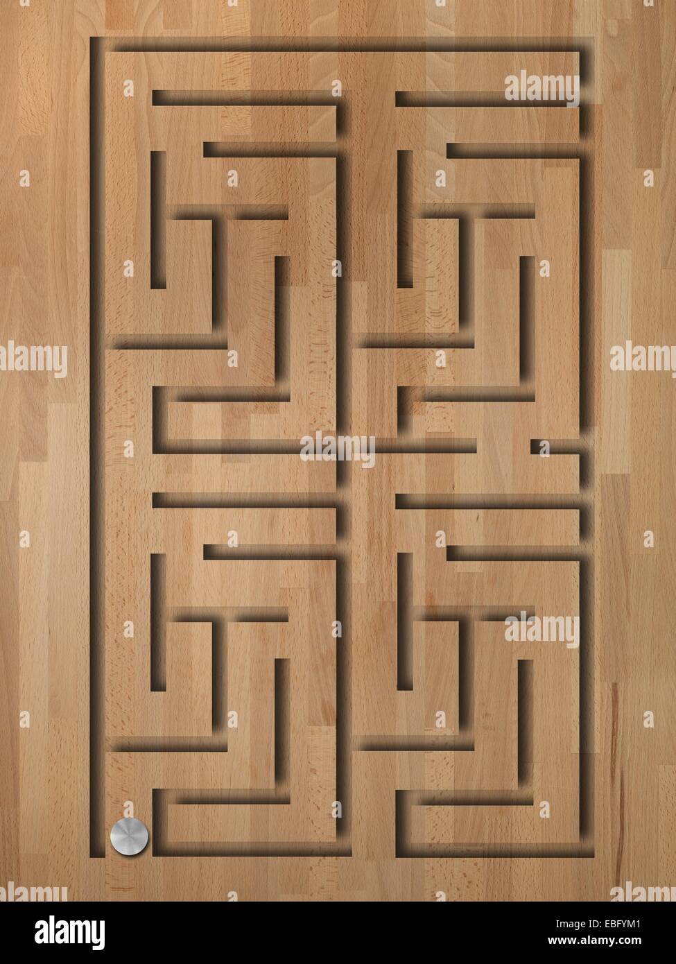 A close up abstract image of a maze Stock Photo - Alamy