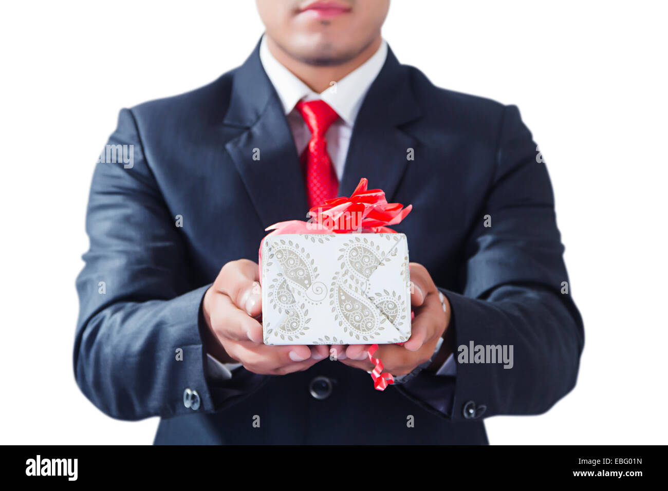 Man giving gift boxes hi-res stock photography and images - Alamy