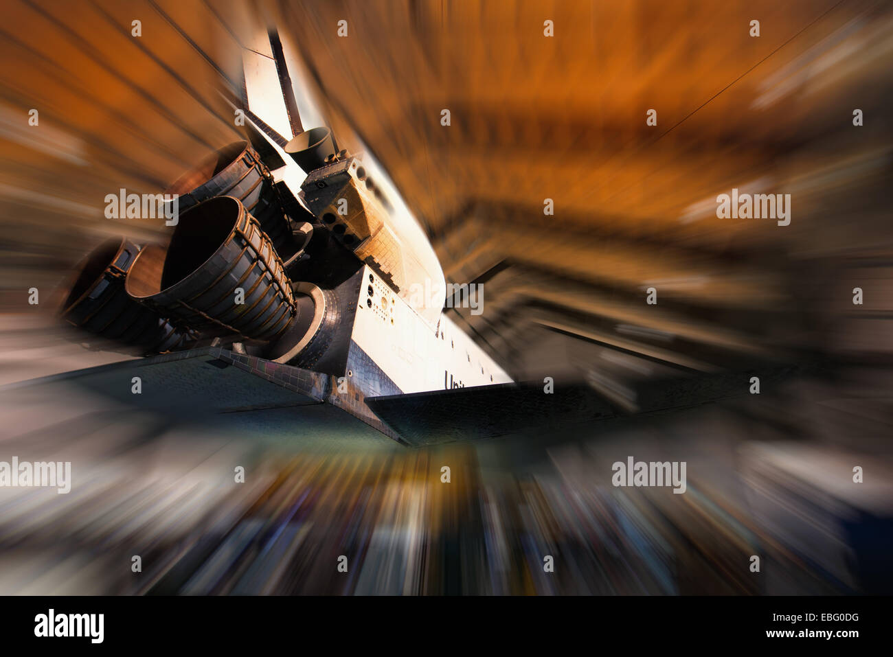 Endeavour on display at the California Science Center, Los Angeles ...