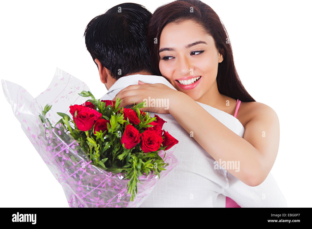 indian couple Valentine Day Proposing Stock Photo - Alamy
