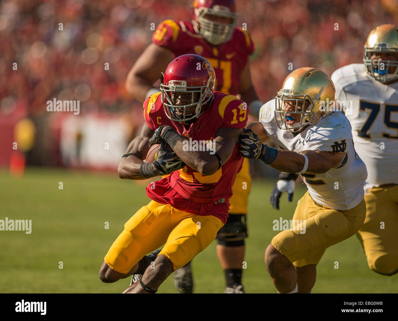 Los Angeles, CA, USA. 29th Nov, 2014. USC wide receiver (15) Nelson ...