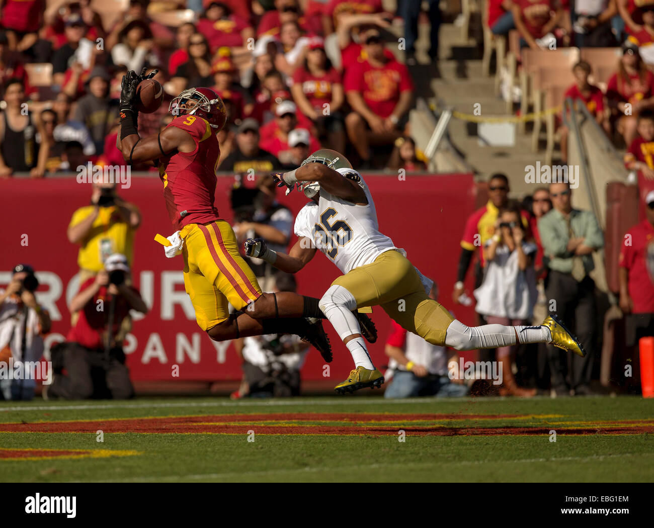 Los Angeles, CA, USA. 29th Nov, 2014. USC wide receiver (9) JuJu Smith ...
