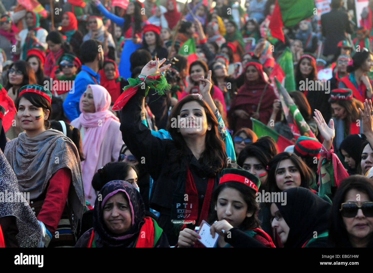 Pti supporters hi-res stock photography and images - Alamy
