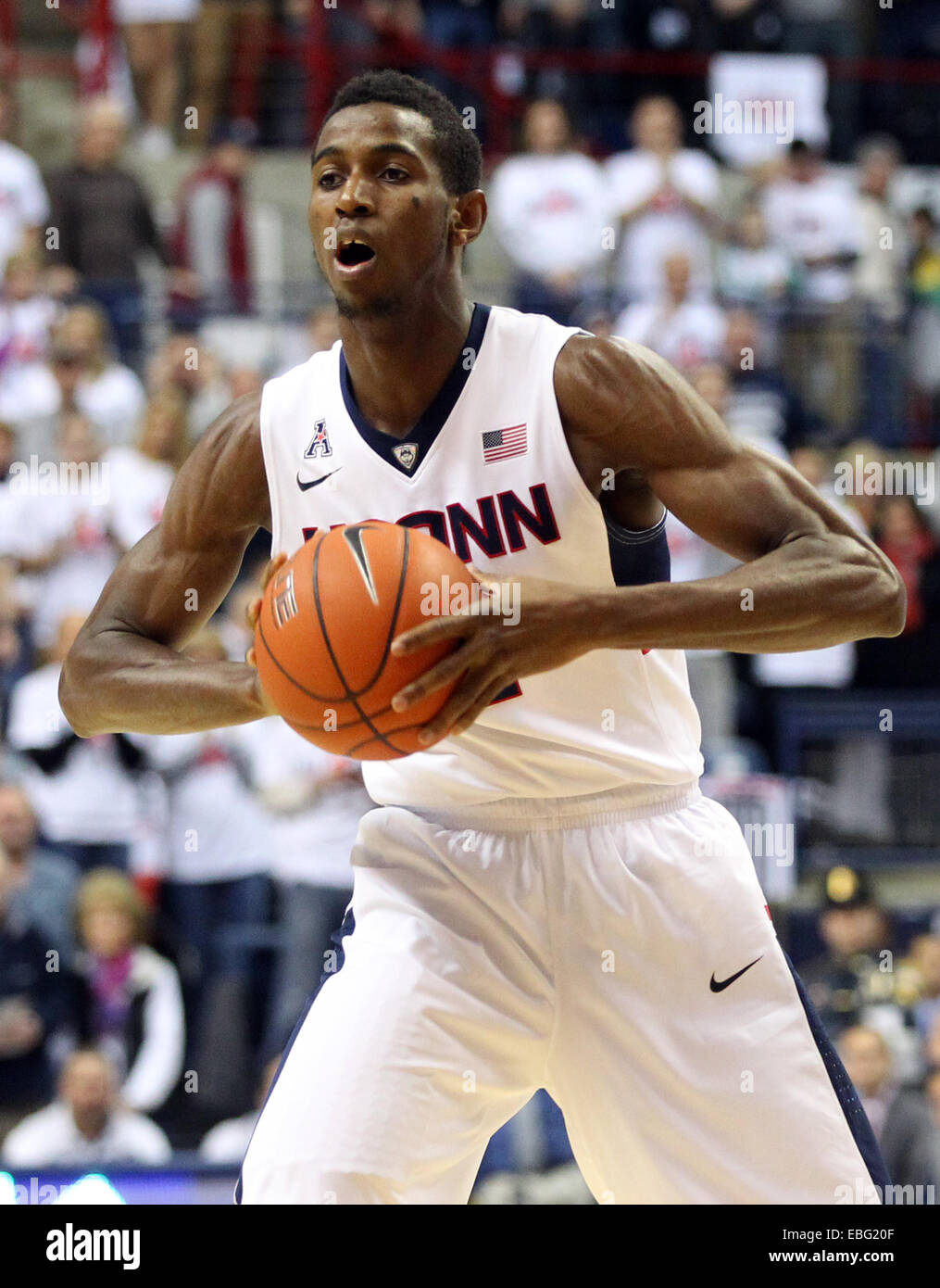 Storrs, Connecticut, USA. 30th Nov, 2014. Connecticut Huskies forward ...