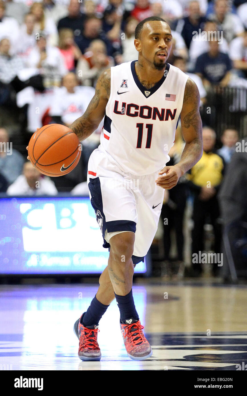 Storrs, Connecticut, USA. 30th Nov, 2014. Connecticut Huskies guard ...