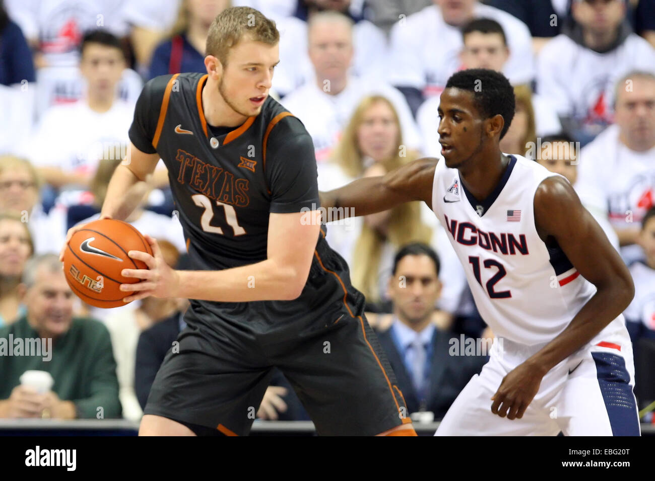 Storrs, Connecticut, USA. 30th Nov, 2014. Texas Longhorns forward ...