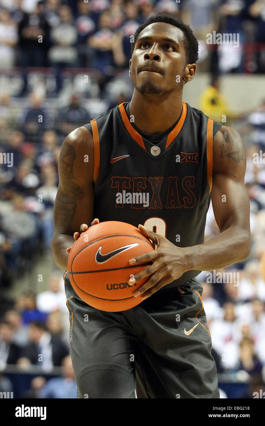 Storrs, Connecticut, USA. 30th Nov, 2014. Texas Longhorns guard Kendal ...