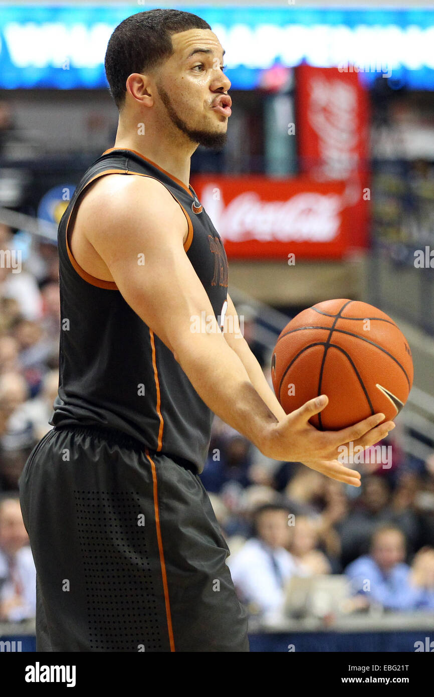 Storrs, Connecticut, USA. 30th Nov, 2014. Texas Longhorns guard Javan ...